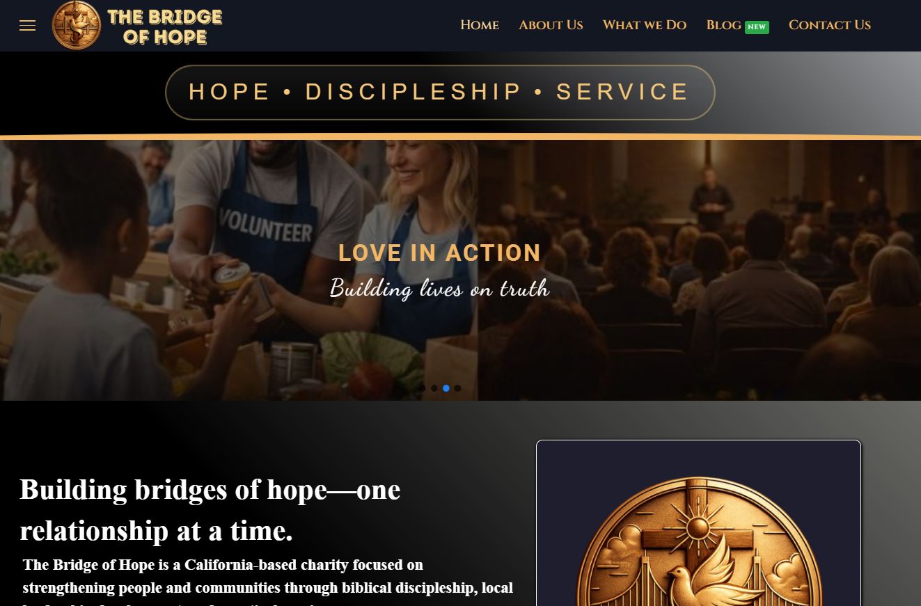 The Bridge Of Hope Outreach | California Based charity